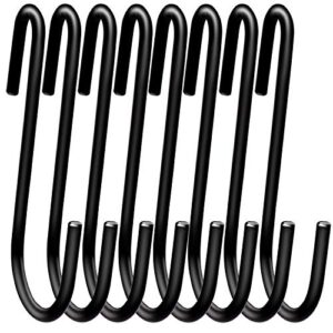 18 pack esfun 4 inch heavy duty s hooks black pan pot holder rack hooks s shaped hooks hangers for oval ceiling pot rack hanging kitchenware spoons pans pots utensils clothes bags towels plants