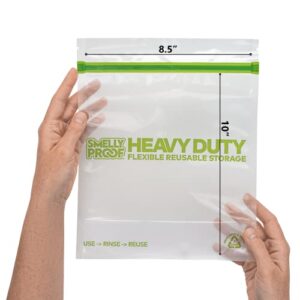 SMELLY PROOF - Reusable Clear Odor-Proof Storage Bags - 5-PACK - Barrier Technology - Made in the USA