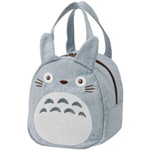 skater my neighbor totoro die cut lunch bag with zip closure – totoro grey