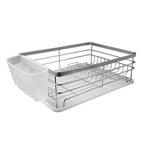 Neat-O Kitchen Dish Drainer PP Utensil Holder Silverware Cup Basket (White)