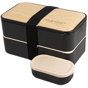 Bento Box Adult Lunch Box Containers - 42oz Japanese style Bento Lunch Box for Adults or Kids with Cutlery, Chopsticks, Sauce Container and Bento Bag - Leak proof, Dishwasher, Freezer, Microwave safe