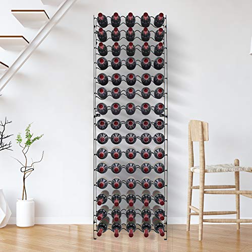 Sorbus Wine Rack Free Standing Floor Stand - Racks Hold 75 Bottles of Your Favorite Wine - Large Capacity Elegant Wine Storage for Any Bar, Wine Cellar, Kitchen, Dining Room, etc (75 Bottles)