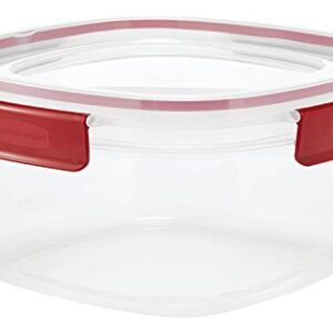 Rubbermaid Easy Find Lids 14-Cup Food Storage Container, Clear with Red Tabs