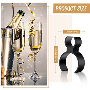 Maitys 12 Pieces Champagne Bottle Sparkler Single Holder Safety Clips Black Plastic Bottle Service Sparklers Clips for Candle Christmas Parties Wedding Ceremony Anniversaries Home Kitchen