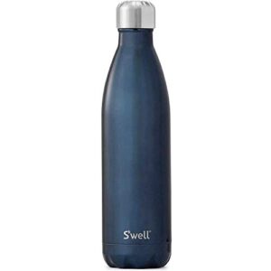 s’well stainless steel water bottle – 25 fl oz – blue suede – triple-layered vacuum-insulated containers keeps drinks cold for 48 hours and hot for 24 – bpa-free – perfect for the go