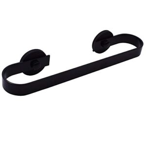 yyst magnetic towel bar towel holder towel rack towel hook hangerfor refrigerator or steel metal surface – black (black, 1)