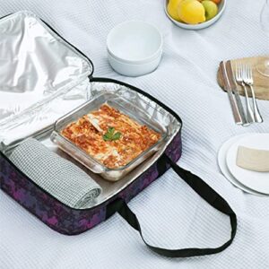 VP Home Double Casserole Insulated Travel Carry Bag (Henna Tattoo) for Trip Birthday Party, Mother's Day, Holiday, Christmas Day, Grocery Store, Supermarket, Outdoor Picnic etc