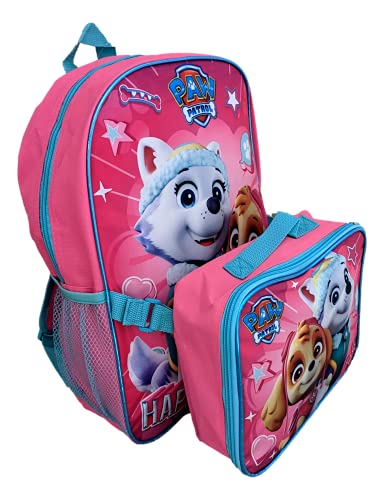 Group Ruz Nickelodeon Girl Paw Patrol 16" Backpack With Detachable Matching Lunch Box