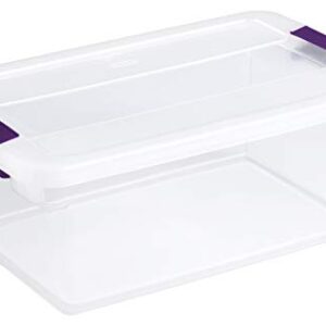 Sterilite 17531712 15-Quart ClearView Latch Box Storage Tote Containers