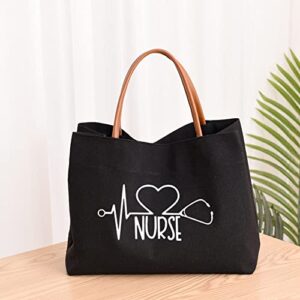 Nurse Tote Bag Nurse Gifts RN Nursing Bag for Work, Shopping, Beach, Travel