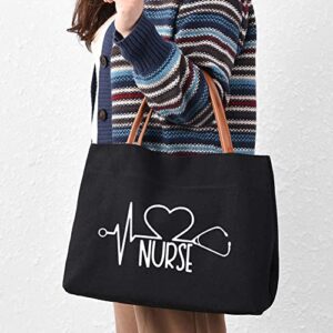 Nurse Tote Bag Nurse Gifts RN Nursing Bag for Work, Shopping, Beach, Travel