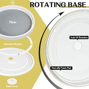 Twoyu Non Skid Lazy Susan Turntable,Single Round Rotating Kitchen Spice Organizer for cabinets,Pantry, Bathroom, Refrigerator (10Inch)