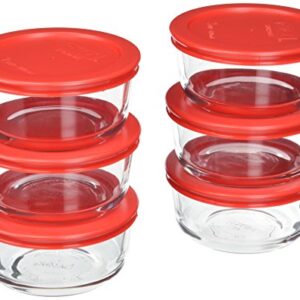 Pyrex 6-Piece Glass Food Storage Set with Lids ( 12-Piece)