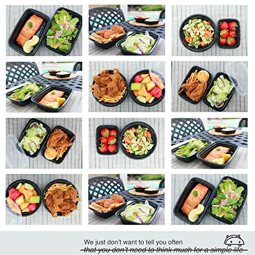 PARTY HIPPO Small Meal Prep Containers Single Lids, 12 OZ 12-pack, Food Storage Bento BPA Free | Stackable | Reusable Lunch Boxes, Microwave/Dishwasher, Freezer Safe,Portion Control