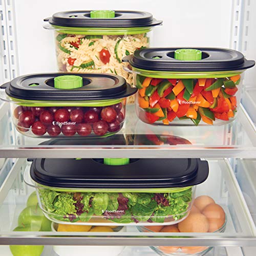 FoodSaver 2129973 Preserve & Marinate 10 Cup Vacuum Seal -Container for Quick Marinating or Freezer and Pantry Storage, Clear