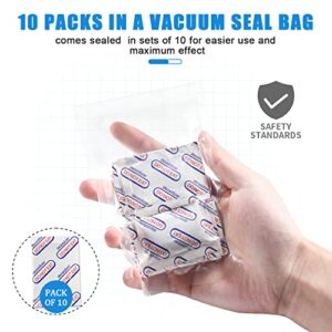 120 Packs 500CC Food Grade Oxygen Absorbers(10 Packs in Individual Vacuum Bag, 12x Packs of 10), Oxygen Absorbers for Food Storage & Mylar Bags, Canning, Mason Jars, Survival and Preserved Foods