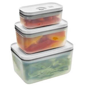 zwilling fresh & save 3-pc assorted sizes food storage container, meal prep container, bpa-free