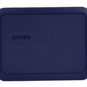 Pyrex Bundle - 3 Items: 7210-PC 3-Cup Blue Plastic Lids