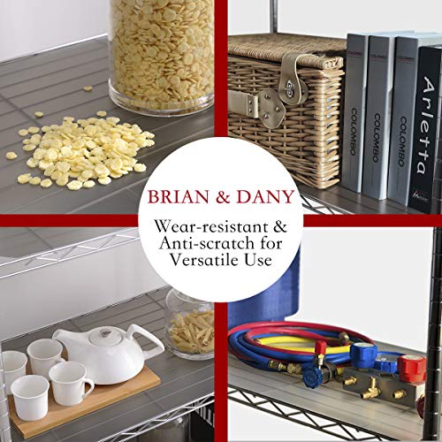 BRIAN & DANY Wire Shelf Liners Set of 5 (Industrial Strength) (14-Inch-by-36-Inch)