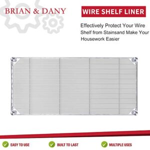 BRIAN & DANY Wire Shelf Liners Set of 5 (Industrial Strength) (14-Inch-by-36-Inch)