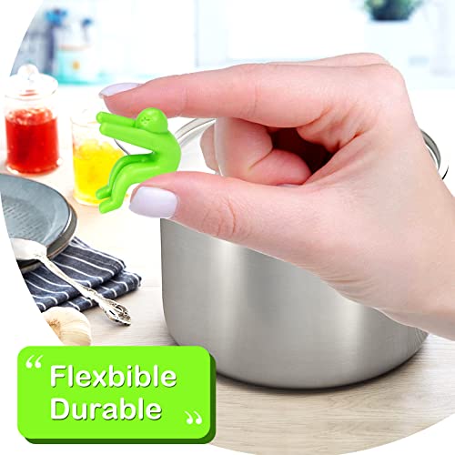 Spill-proof Lid Lifter for Soup Pot, Kitchen Tools Lid Stand Heat Resistant Holder Keep The Lid Open, Great Cooking Helpers and Decoration 6 Pack