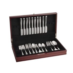 Wallace Dark Walnut Flatware Chest, 19 inches wide