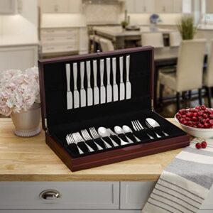 Wallace Dark Walnut Flatware Chest, 19 inches wide