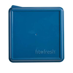 Fit & Fresh Divided Carrier with Removable Ice Lunch Pack, 5.75" x 6" x 3.625", Colors may vary