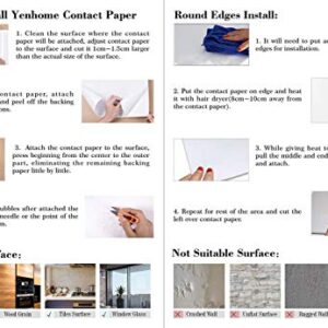 Yenhome 24" X 118" Silver Brush Stainless Steel Contact Paper for Appliances Self Adhesive Vinyl Film Waterproof Peel and Stick Stainless Steel Wallpaper Drawer and Shelf Liner for Kitchen Cabinets