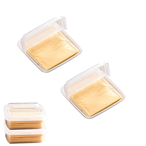 2 Pack-Plastic Cheese Storage Containers with lids airtight Keeps Cheese Fresh and Delicious Cheese Container for Fridge