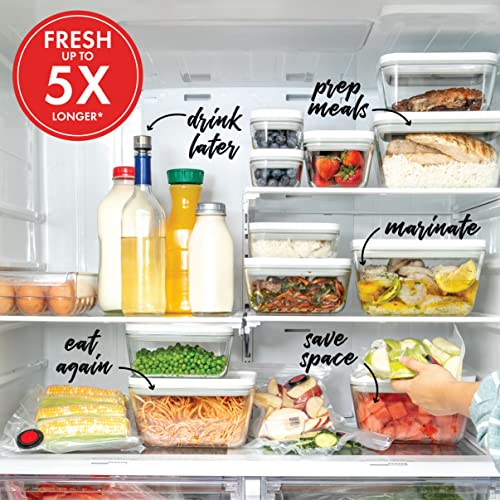 ZWILLING Fresh & Save 2-Piece Medium Glass Airtight Food Storage Container, Meal Prep Container