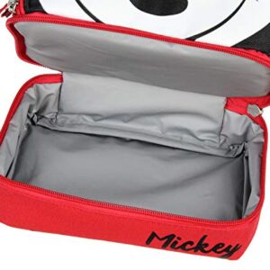 Mickey Mouse Dual Compartment 3D Ears Winking Mickey Insulated Lunch Box