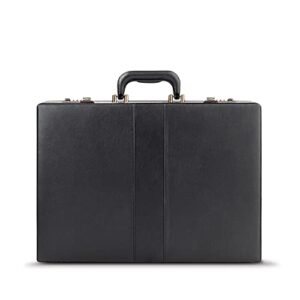 solo grand central attaché briefcase with combination locks, black