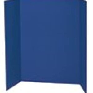 Spotlight 1 Ply Trifold Display Board, 48" Width x 36" Height, Blue