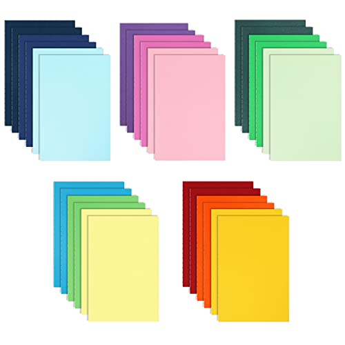 EOOUT 30pcs A5 Journals Notebooks Bulk, Ruled Lined Journal for Writing, 5.5" X 8.5", 60 Pages, for Kids, Office Supplies, School Supplies, 15 Colors