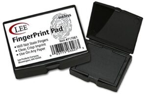 lee inkless fingerprint pad (s03027)