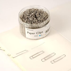 DANRONG Silver Jumbo Paper Clips, 270pcs 2 Inch (50 mm) Paper Clip, Large Paperclips Great for Office School and Personal Use(Jumbo, Sliver)