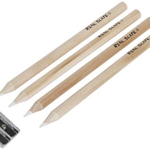 Pepperell Real Slate Chalk Pencils 5/Pkg W/Sharpener