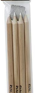 Pepperell Real Slate Chalk Pencils 5/Pkg W/Sharpener