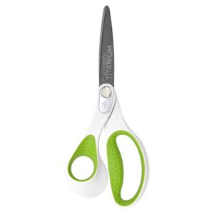 westcott 8″ lefty heavy duty carbo-titanium bonded scissors, bent (16446)