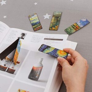 Magnetic Bookmarks 14Pcs Book Mark 3.1’‘ Page Magnetic Markers with Magnet Book Markers Page Clip for Students Teachers School Home Office Reading Supplies