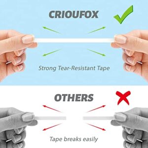 CRIOUFOX Refillable Correction Tape, Retractable White Out Tape, 4 Pcs Easy to Use Applicator for Instant white out correction tape, White Out for Shoocl Office