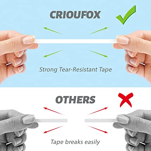 CRIOUFOX Refillable Correction Tape, Retractable White Out Tape, 4 Pcs Easy to Use Applicator for Instant white out correction tape, White Out for Shoocl Office