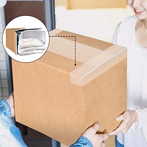 YSSOA Thermo Chill Double Insulated Carton with Foil Insulated Bag Liner, Small Mailing Box, Shipping Box for Mailing, Shipping, Packing, Moving,Box Inside Dimension 6’’x5’’x9’’, 2 Pack.