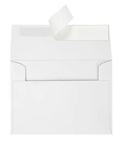 quality park 4 x 6 photo envelopes, self-sealing, for photos, invitations and announcements, 24 lb white wove, 4-1/2 x 6-1/4 inches, 50 per box (qua10742)