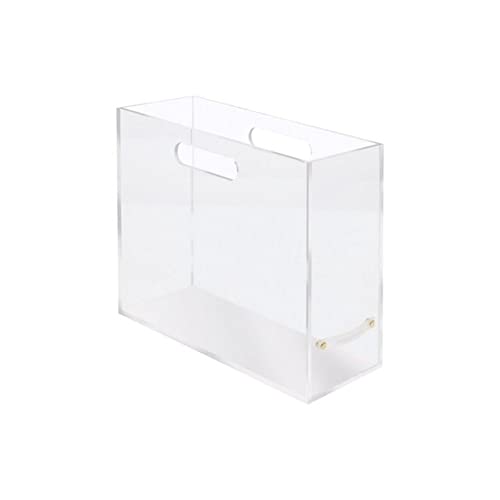 russell+hazel Acrylic File Box Slim, Clear, 4.5” x 12.25” x 10”