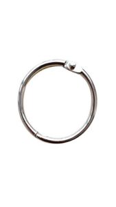 ktojoy 1.5inch (20 pack) loose leaf binder rings, nickel plated steel binder rings, keychain key rings, metal book rings, silver, for school, home, or office