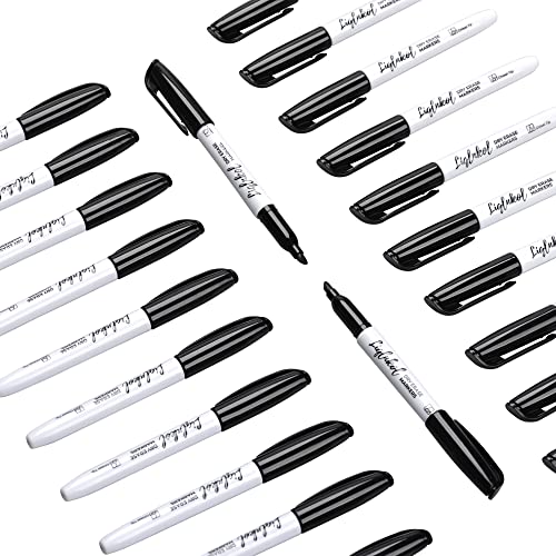 Dry Erase Markers Bulk, Liqinkol 144 Pack Black Whiteboard Markers, Chisel Point Low Odor Dry Erase Markers for School Office Home