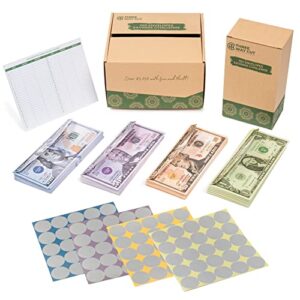 100 envelopes money saving challenge – save 5050 dollars in 100 days minimalistic kit, 100 cash envelopes & organizer box set, trendy tiktok & youtube 5050 bucks savings challenge, fun gift ideas