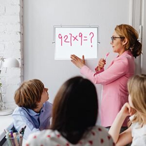 Gomimeor Dry Erase Board, 16" x 12" Magnetic Desktop Whiteboard with Stand,10 Markers, 4 Magnets, 1 Eraser, Portable Double-Sided White Board for Kids Desk, Small White Board, Small Dry Erase Board